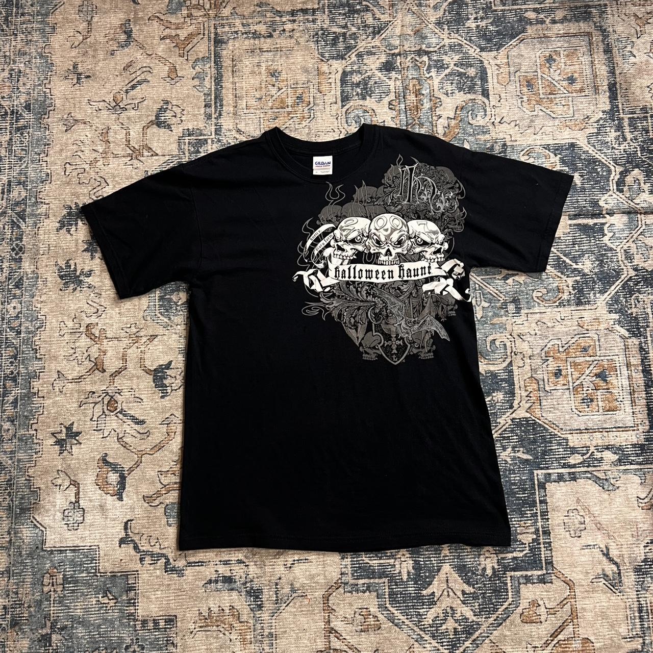Halloween haunt Affliction shirt Size: M ALL... | Depop