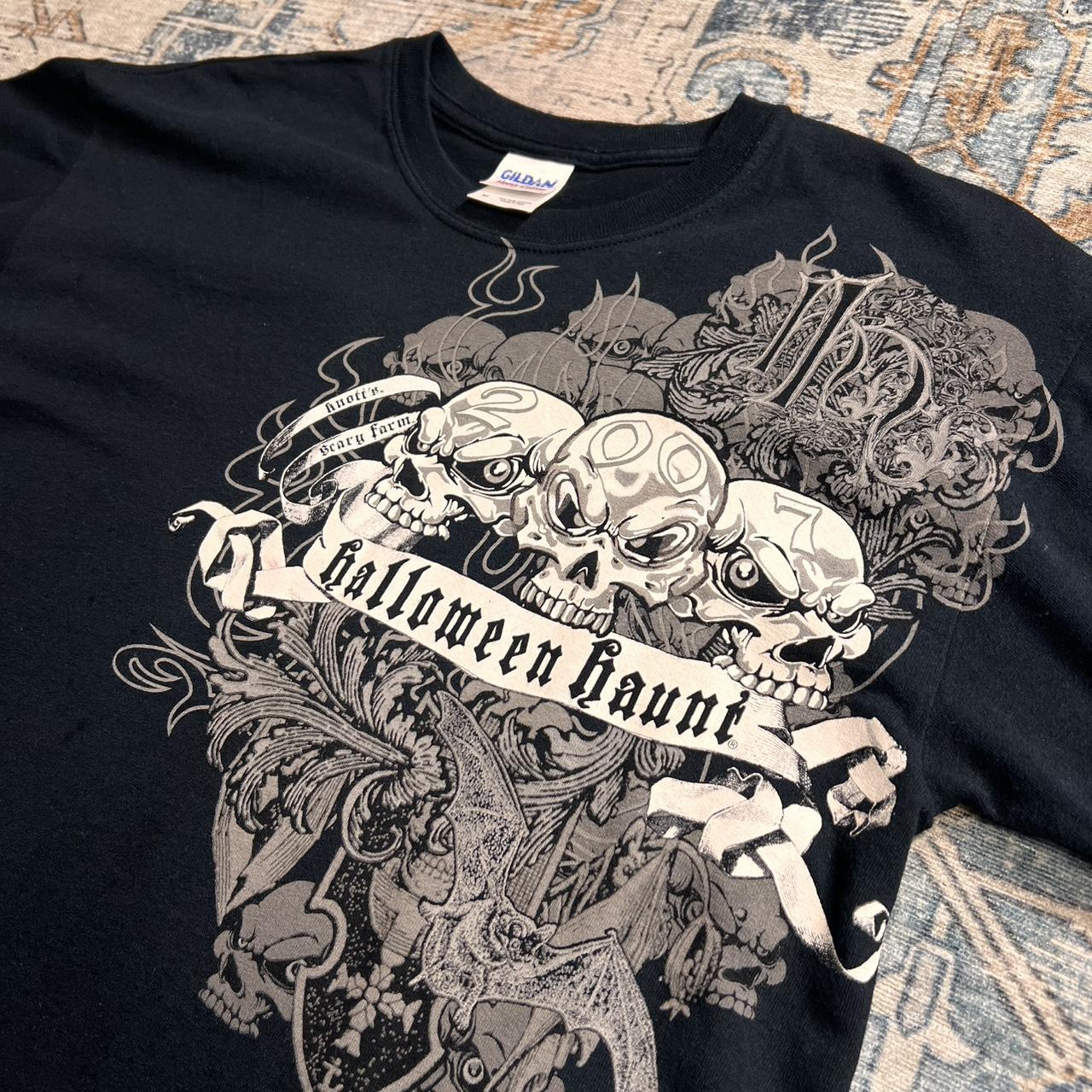 Halloween haunt Affliction shirt Size: M ALL... | Depop