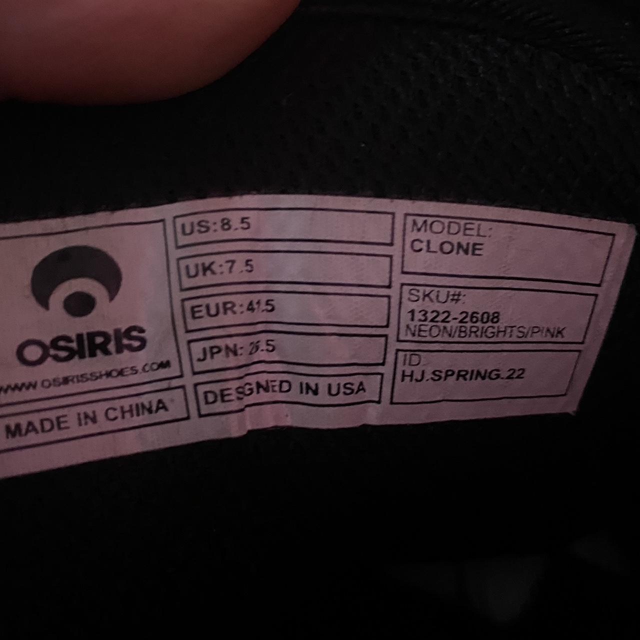 Neon pink and black Osiris shoes Will be cleaned... - Depop