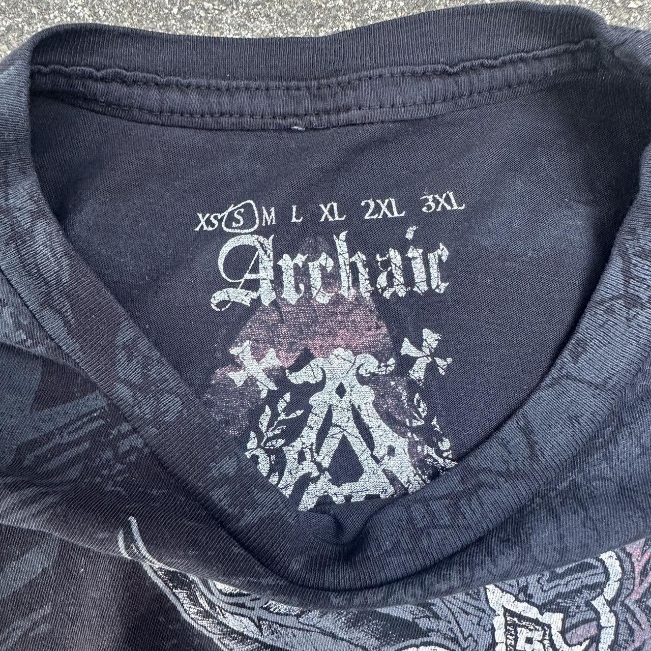 Archaic y2k tee size S has a really cool design and... - Depop