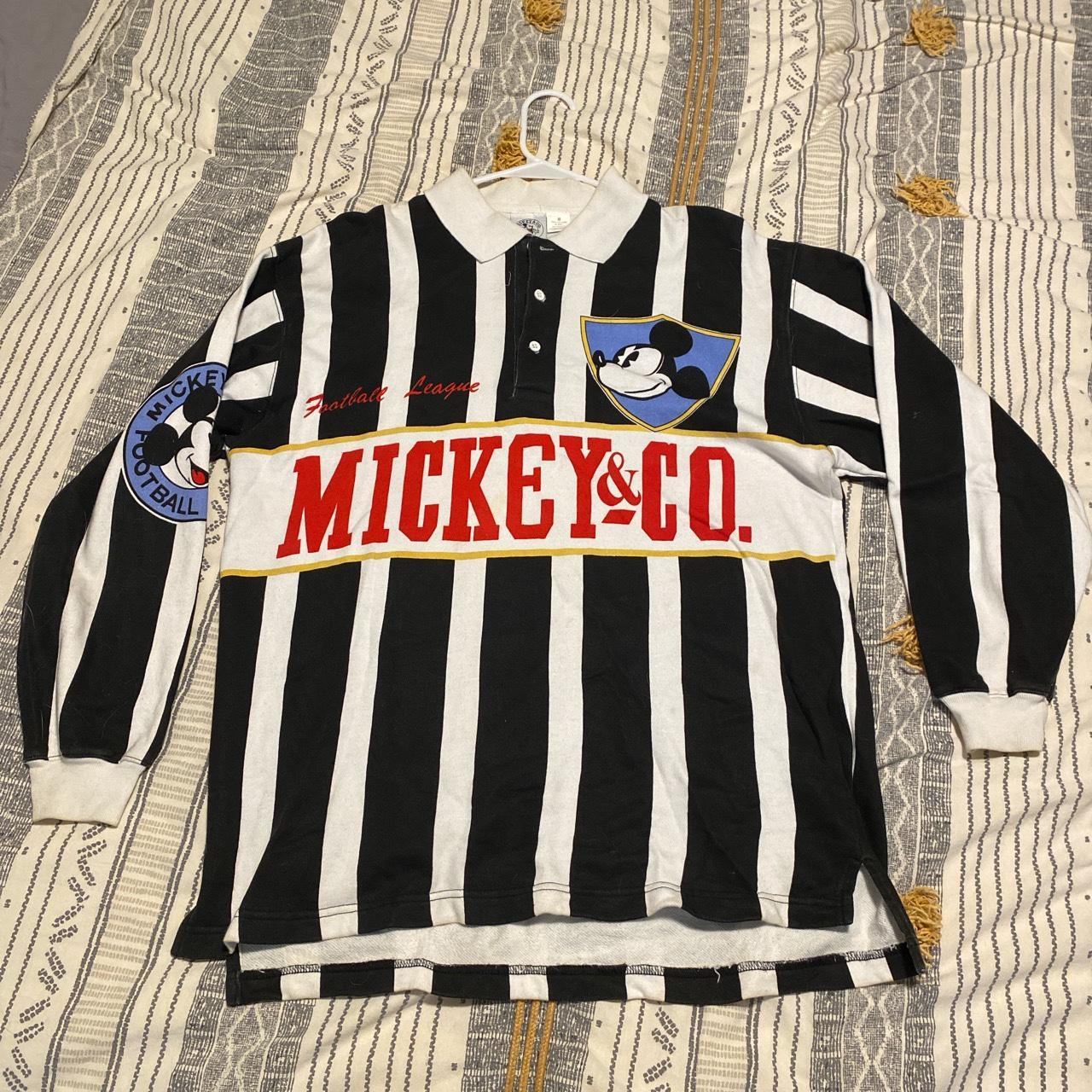 Vintage Medium rugby football Disney Mickey Mouse... - Depop