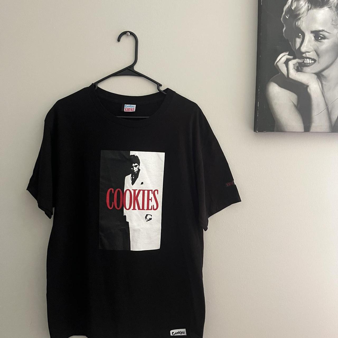 Mens size large Scarface Cookies Tee. No stains,... - Depop