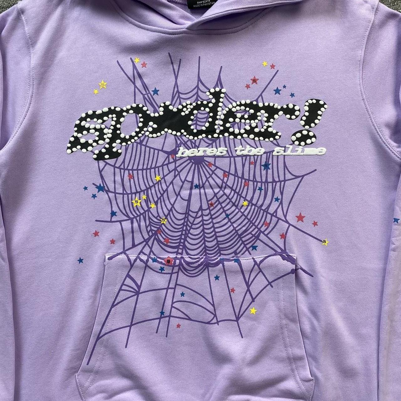 [purple sp5der hoodie] 💫 bundle items for better... - Depop