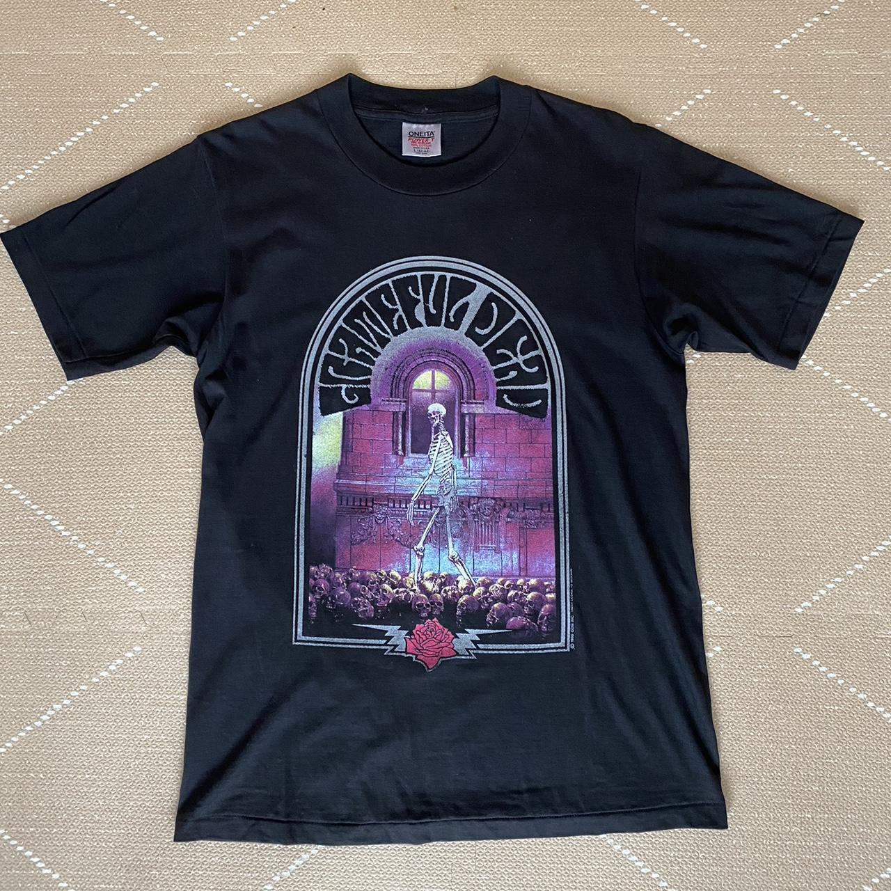 Vintage dead stock 1990 skulls & roses tee ... - Depop