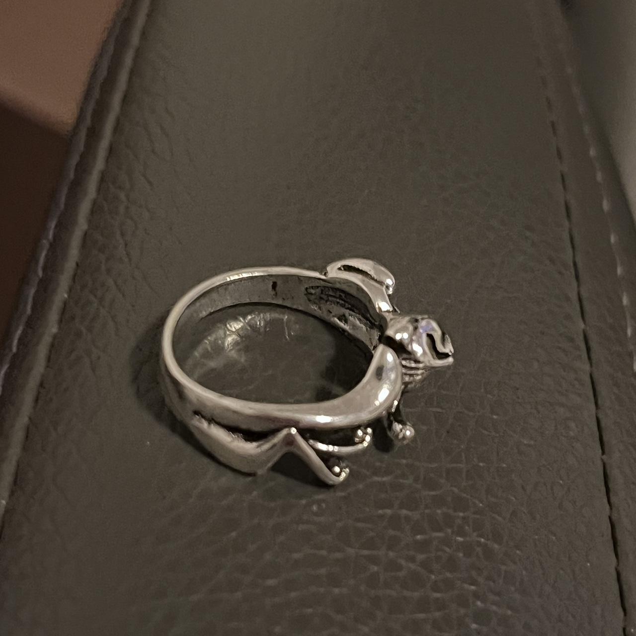 Human centipede style ring, adjustable, stainless steel - Depop