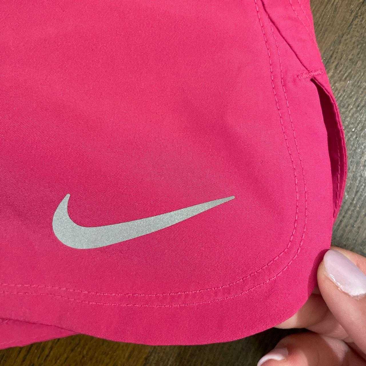Hot pink athletic Nike shorts Dri -Fit Worn only... - Depop