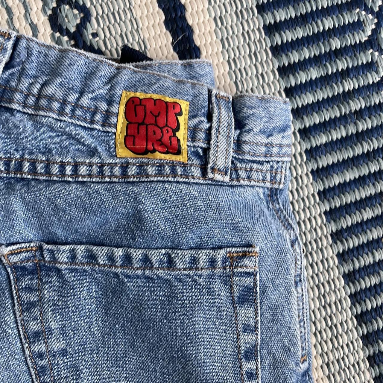 Blue denim empires size 26 From Zumiez#Pants... - Depop