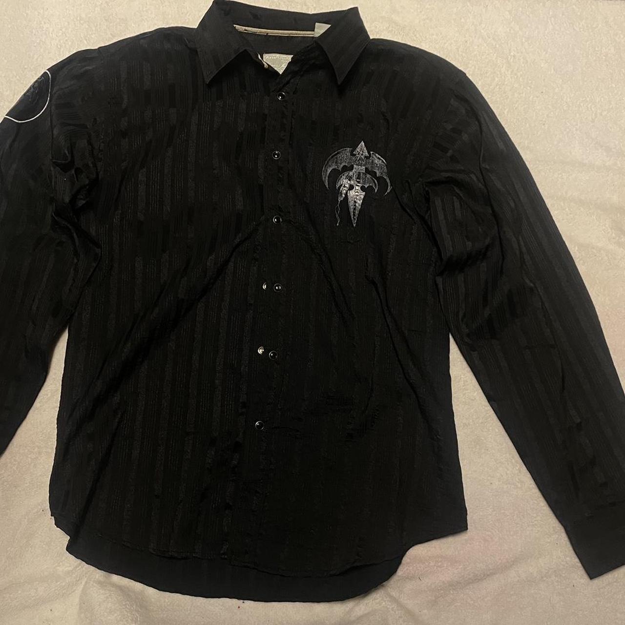 affliction button up 😼 OFFERS ACCPTEDD!!!! XL but... - Depop