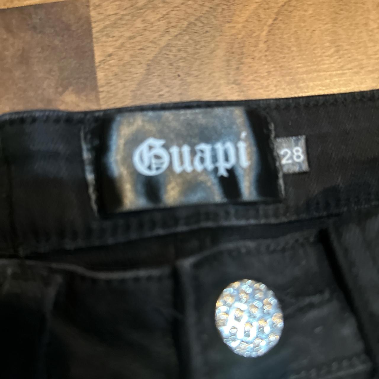 Guapi stacked flare jeans size 28 worn a few times - Depop