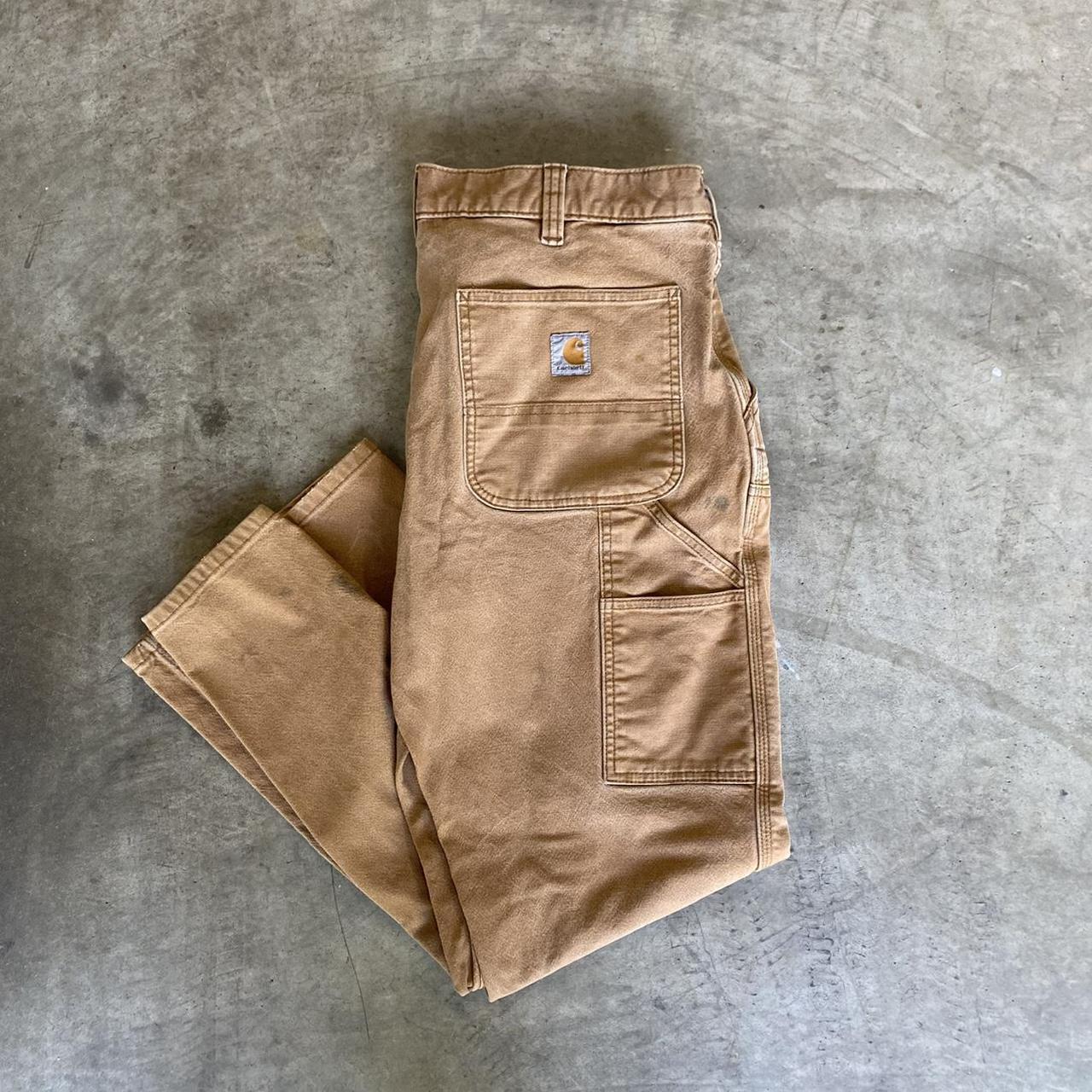 Vintage Carhartt Double Knees Distressed, Relaxed... - Depop