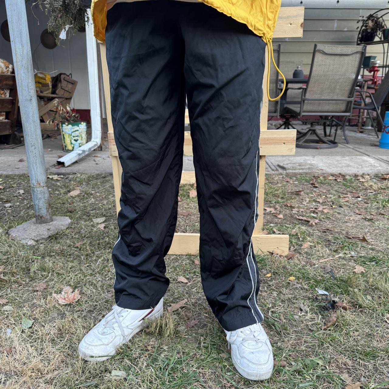 Cool Authentic 90s Nike track Pants, you can hack in... - Depop