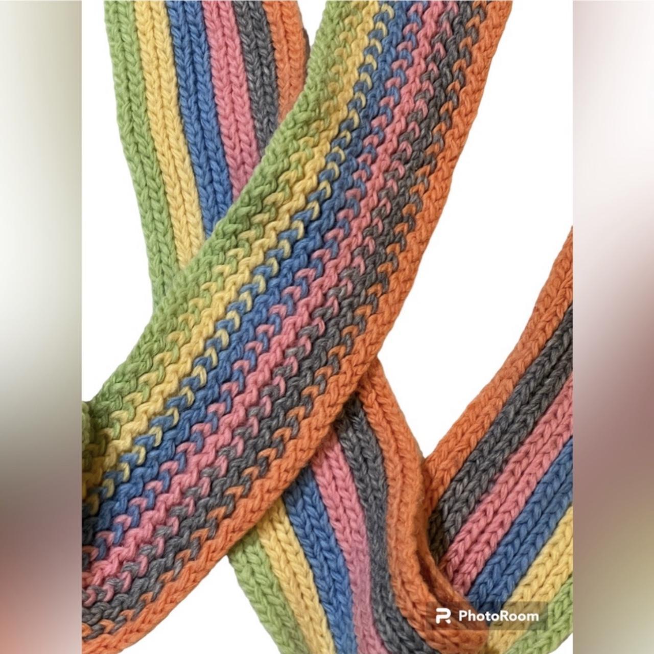 Talbots Wool Blend Pastel Colorful Skinny Knit... - Depop