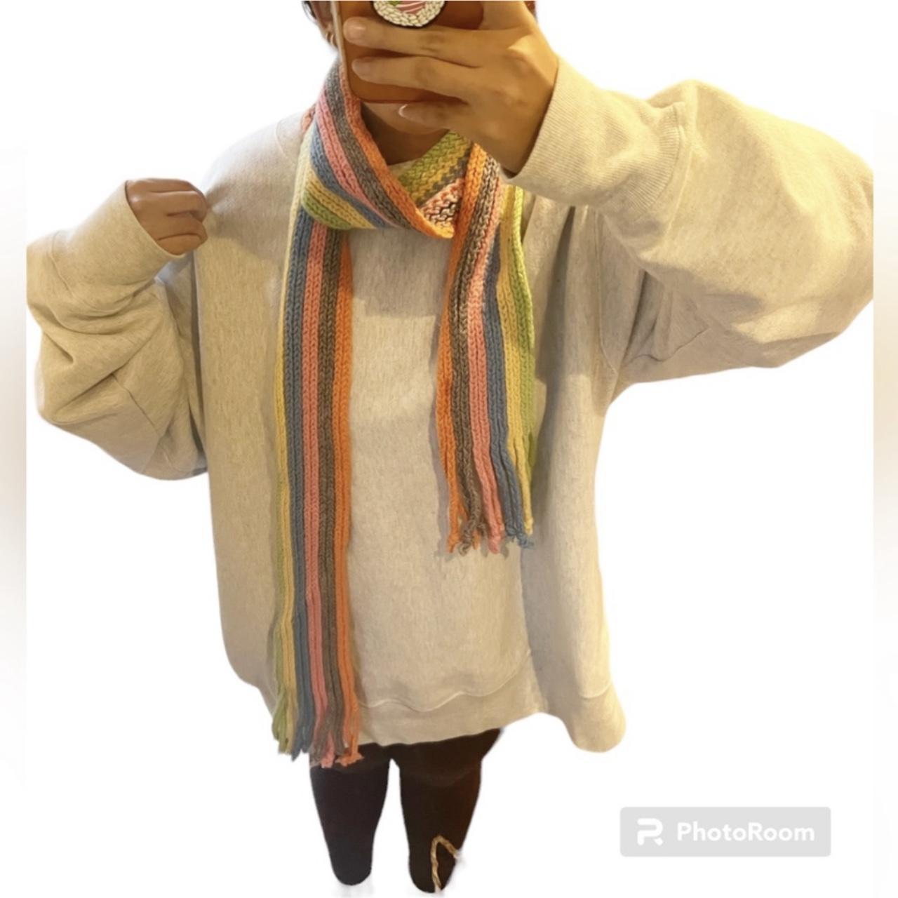 Talbots Wool Blend Pastel Colorful Skinny Knit... - Depop