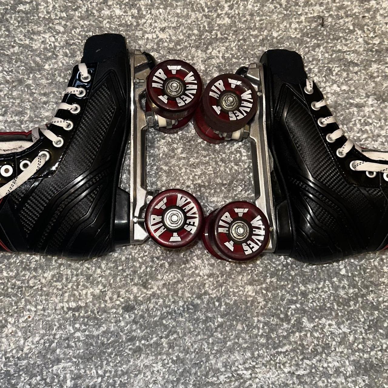 Bauer NSX skates, airwave wheels, skate key and... - Depop