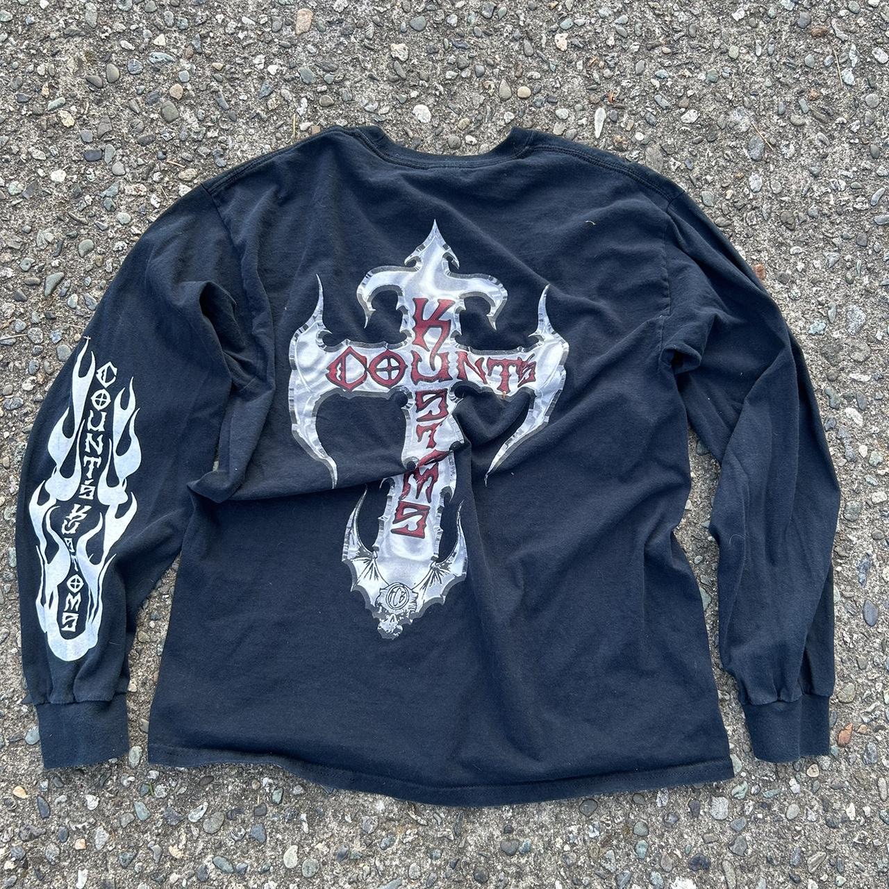 vintage counts kustoms long sleeve tee size L - Depop