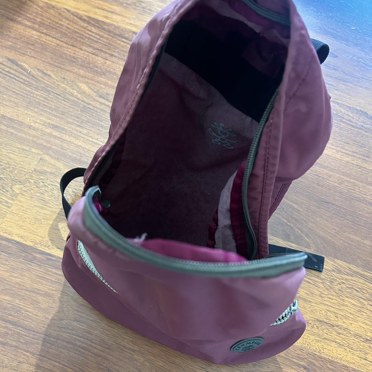 Crumpler burgundy vintage backpack with a zippered... | Depop