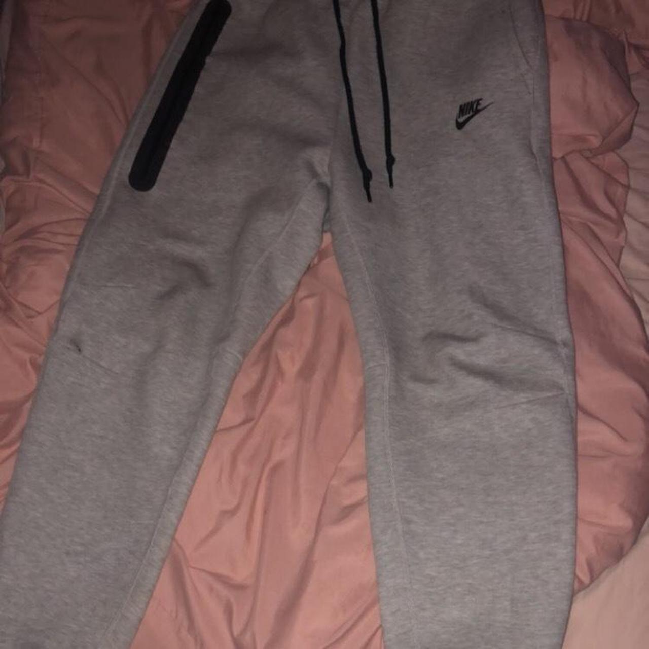 Grey new season tech fleece bottoms only worn couple... - Depop