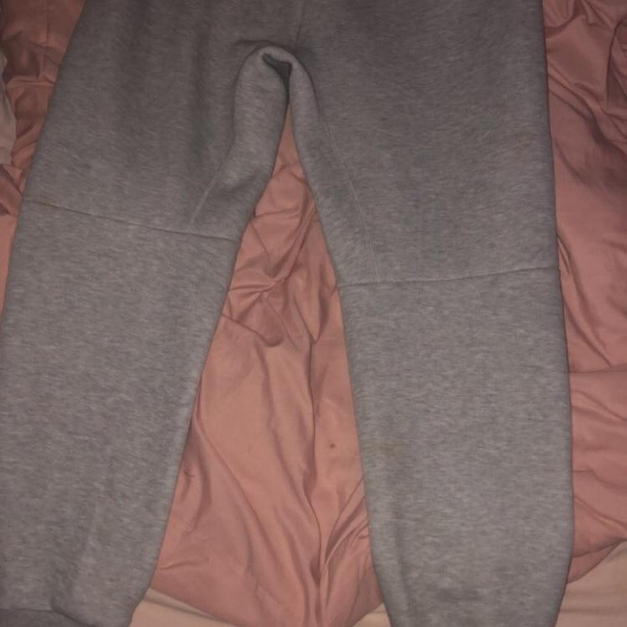 Grey new season tech fleece bottoms only worn couple... - Depop