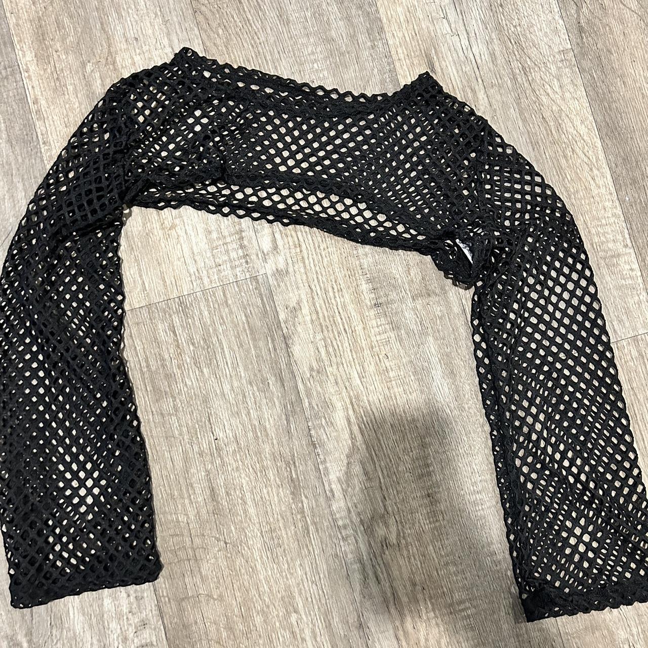 Super cropped fishnet top Brand new Size-M 💙 - Depop