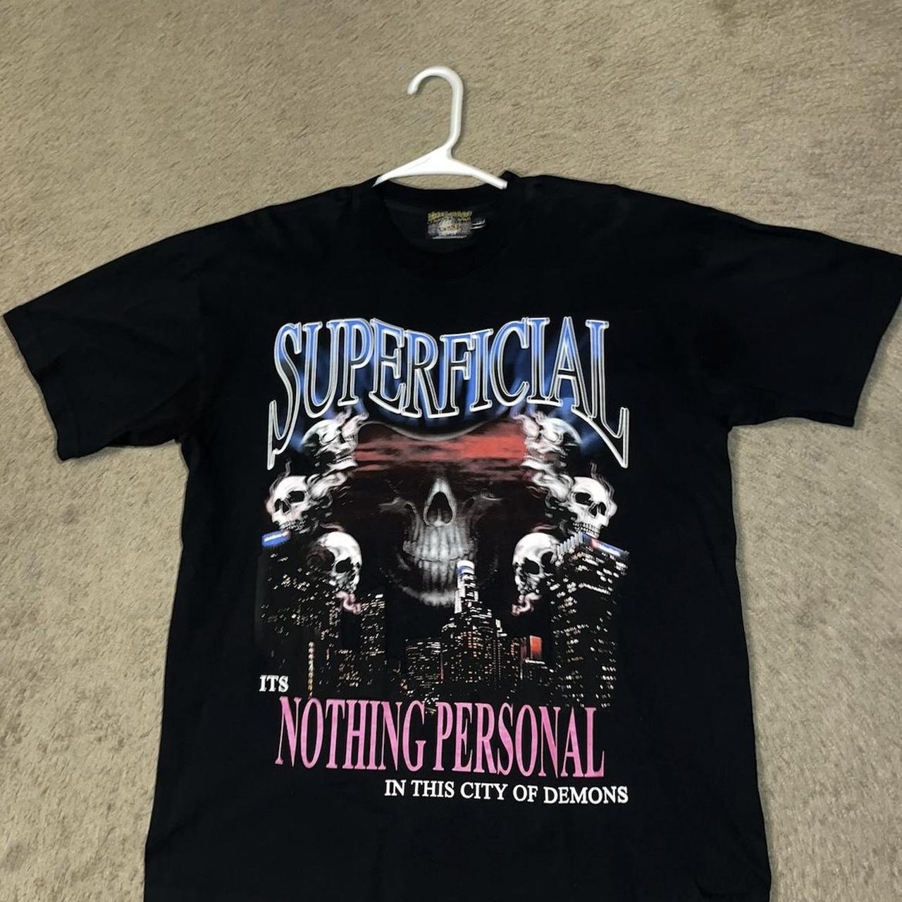 Superficial x nothing personal Designed by Blazzy... - Depop