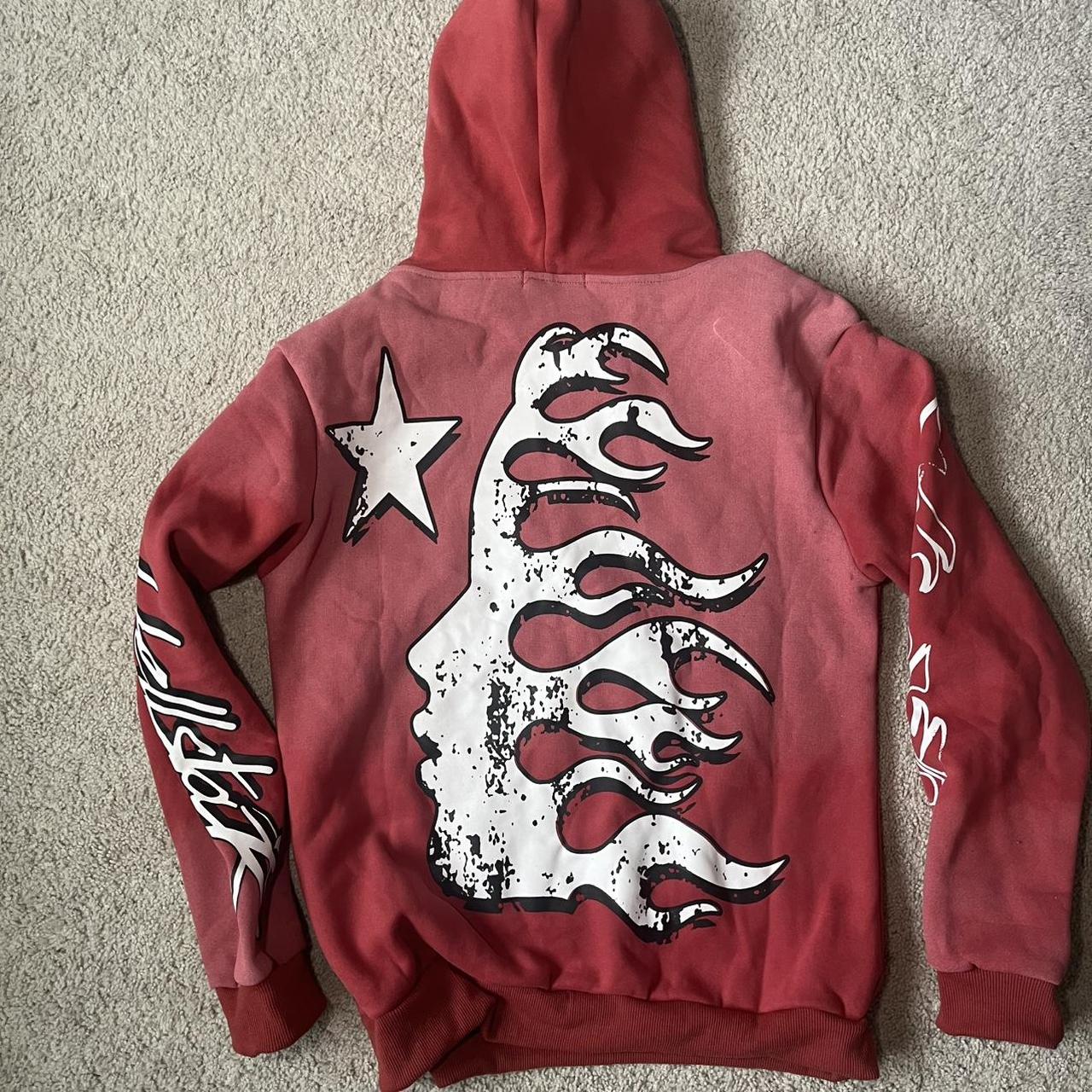 Red Hellstar Hoodie - Depop
