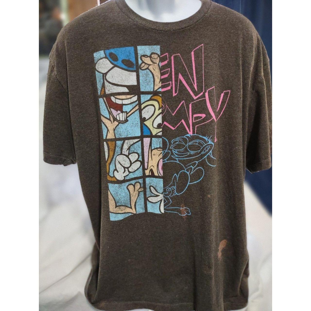 Ren and Stimpy Shirt 2017 Size 2XL. 60% Cotton 40%... - Depop