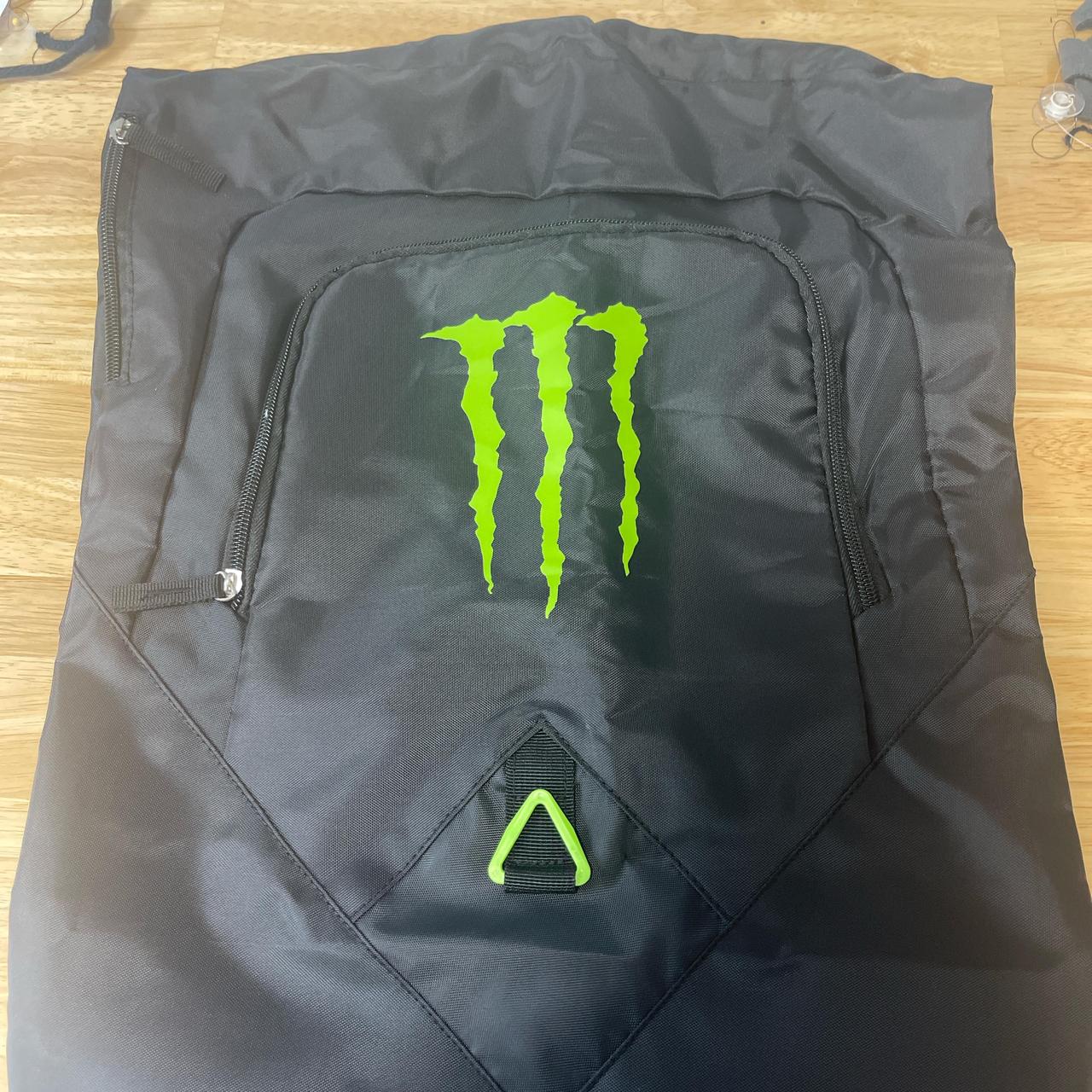Monster Energy Cinch Bag! Fits a ton of stuff, with... - Depop