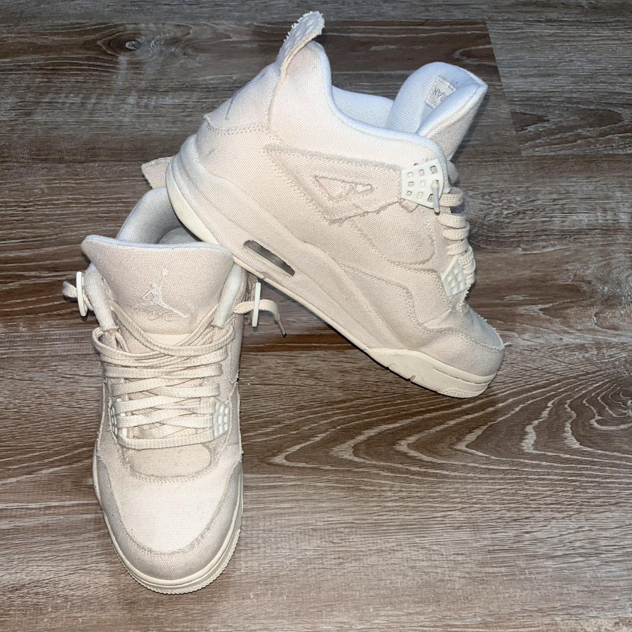 Jordan 4 Blank Canvas (oob and worn a handful of... | Depop