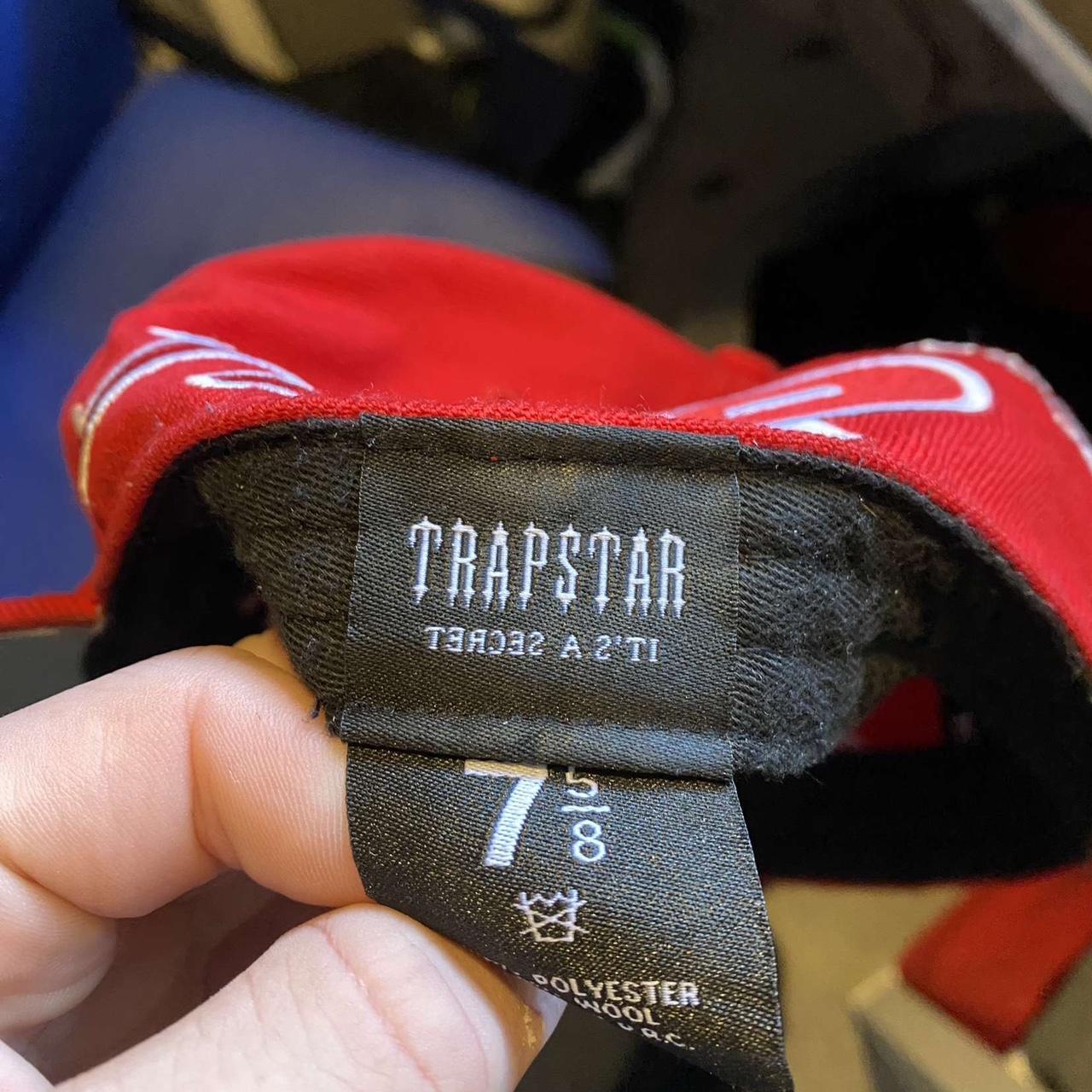 Red trapstar hat - Depop