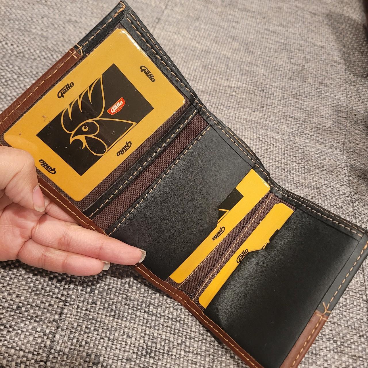 Guatemala Gallo Beer Two-toned Leather Wallet Brand... - Depop