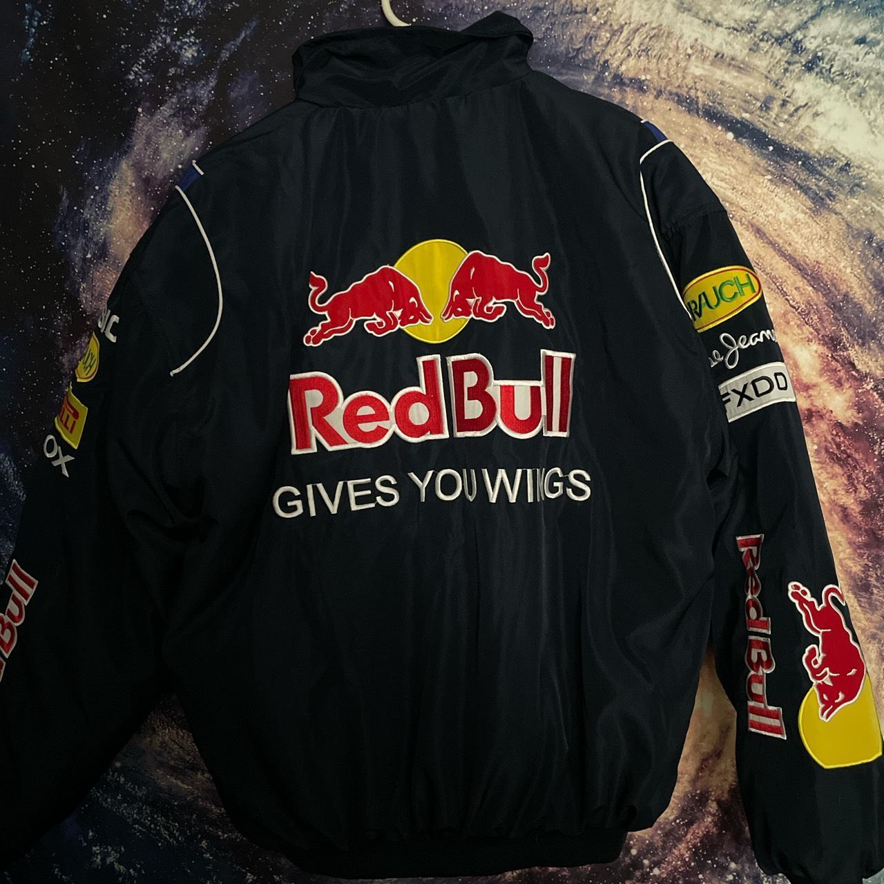 Red Bull zip up windbreaker jacket. Lightly used and... - Depop