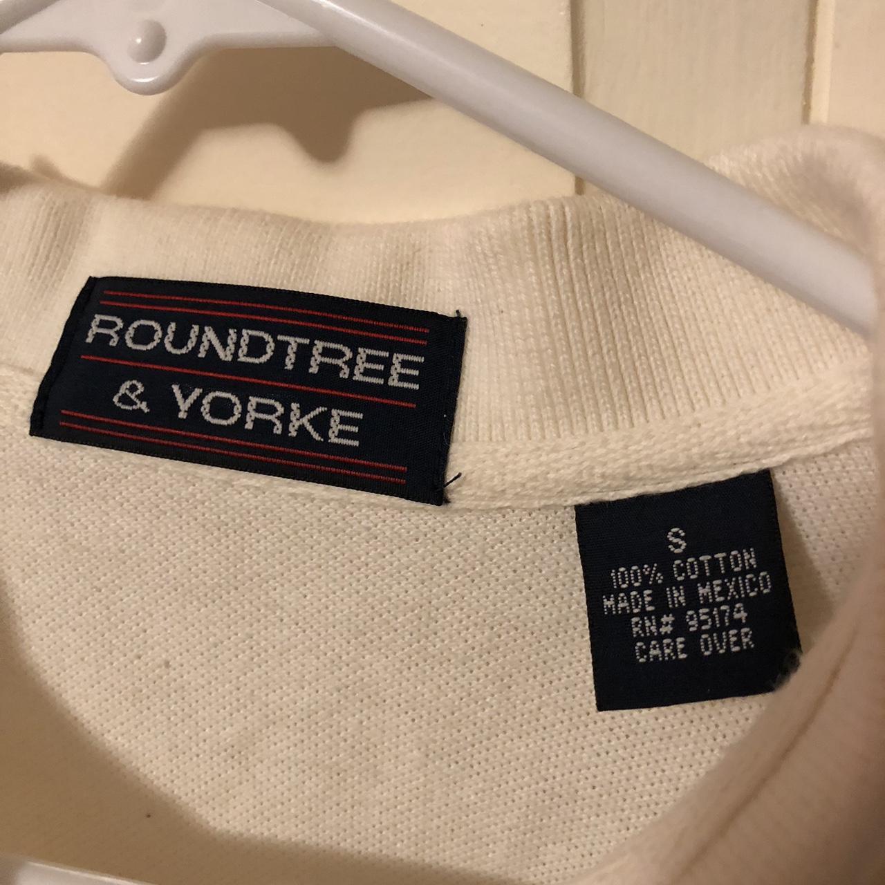 White Roundtree and Yorke men’s polo - Depop