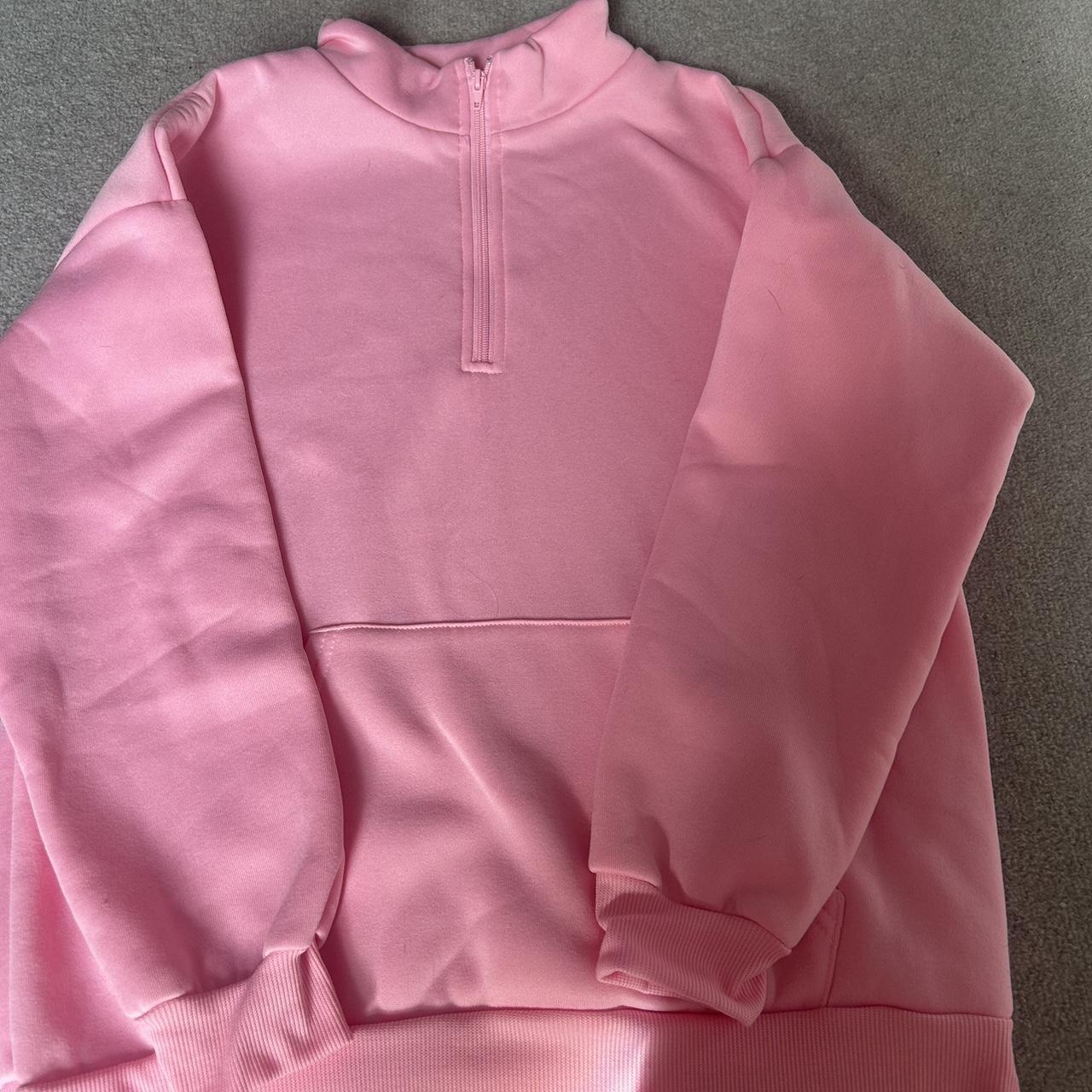 Pink half zip - Depop