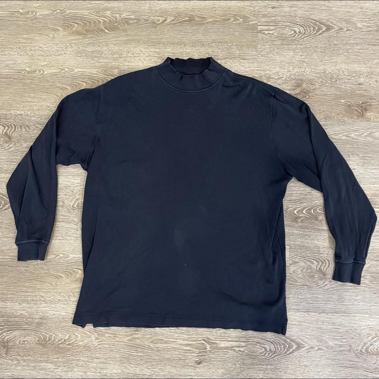 Oversized Black Mock Neck Shirt. #Shirt Note: a few... - Depop