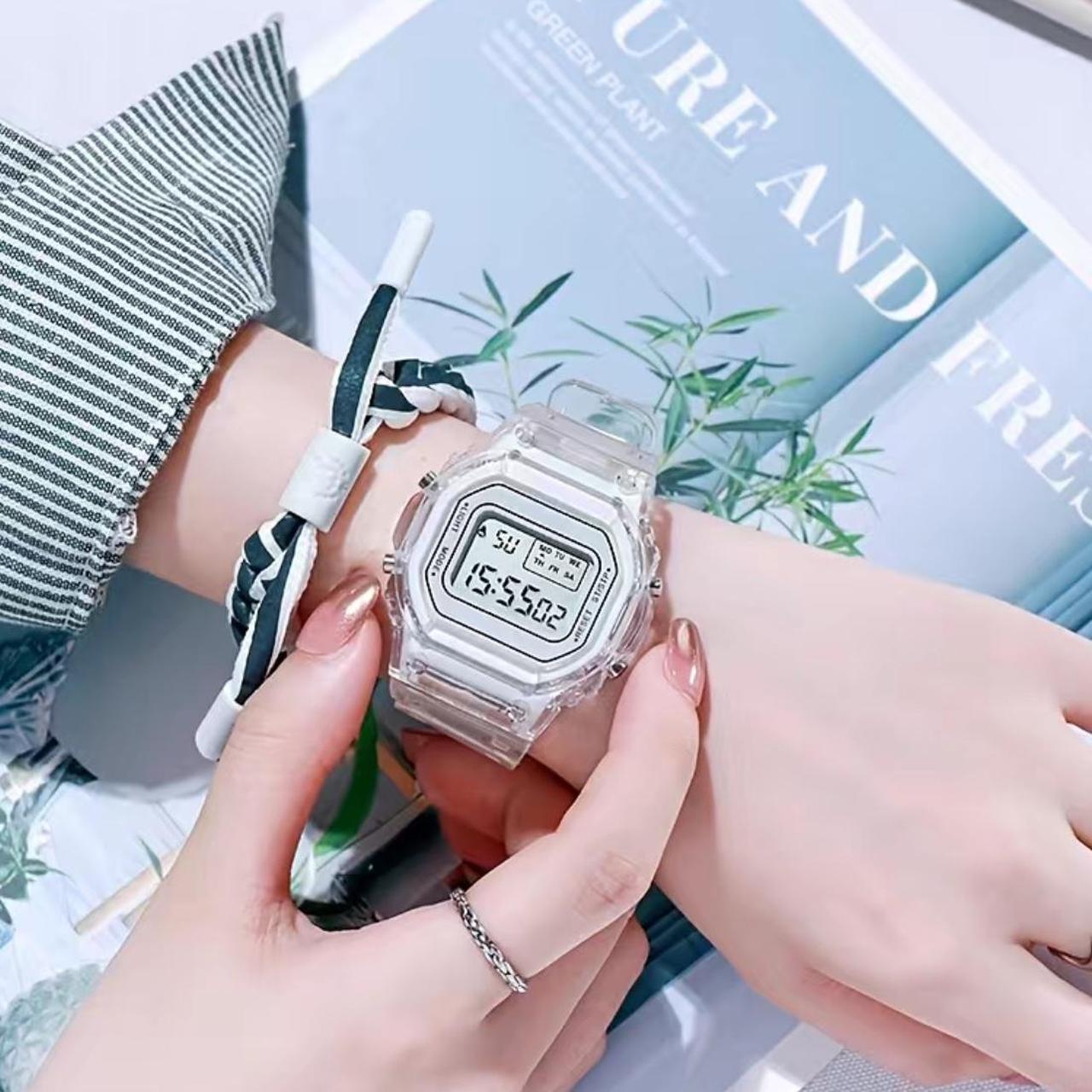 Vintage y2k G Shock Style Watch Retro Adjustable... - Depop