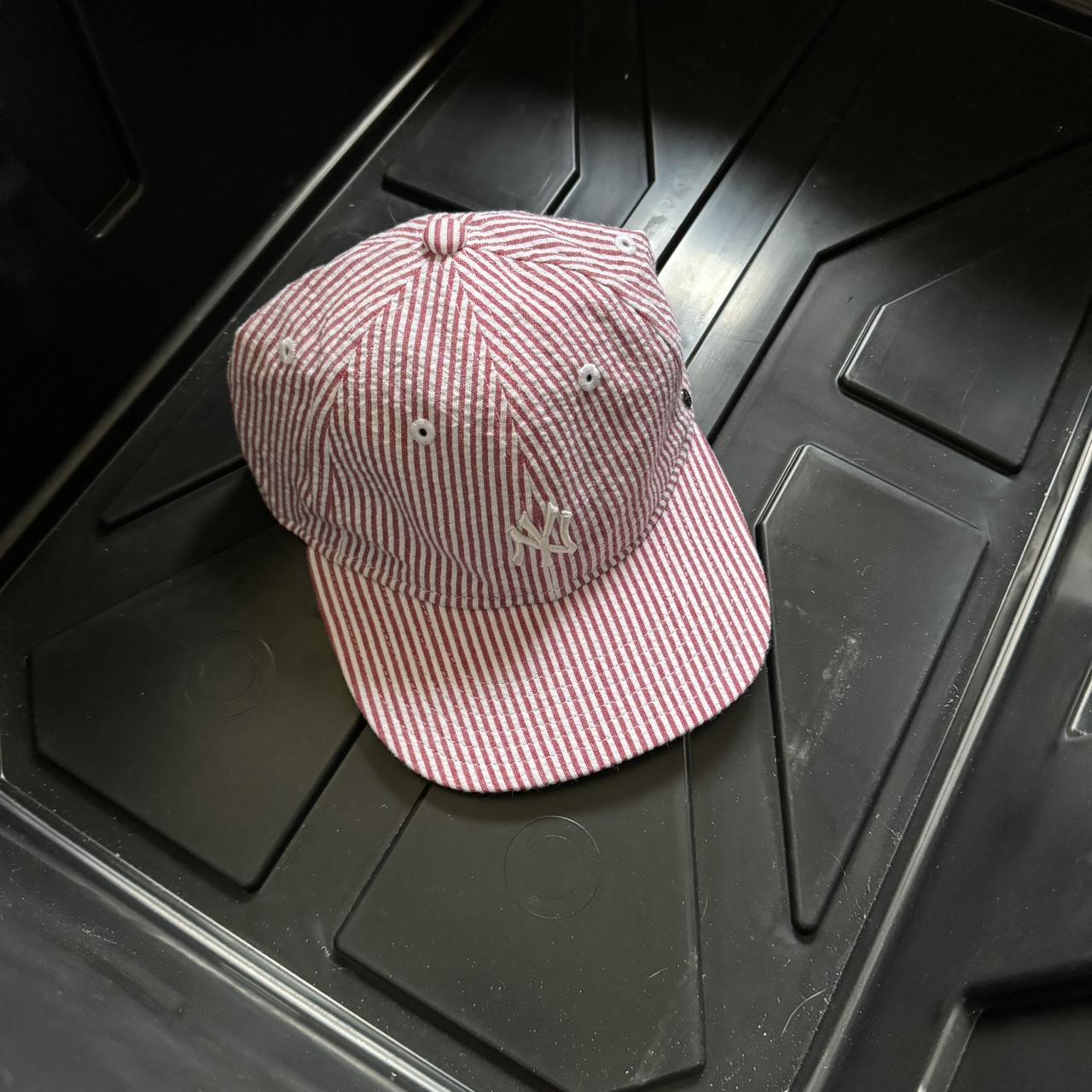 Kith red & white seersucker New York hat. Never worn... - Depop
