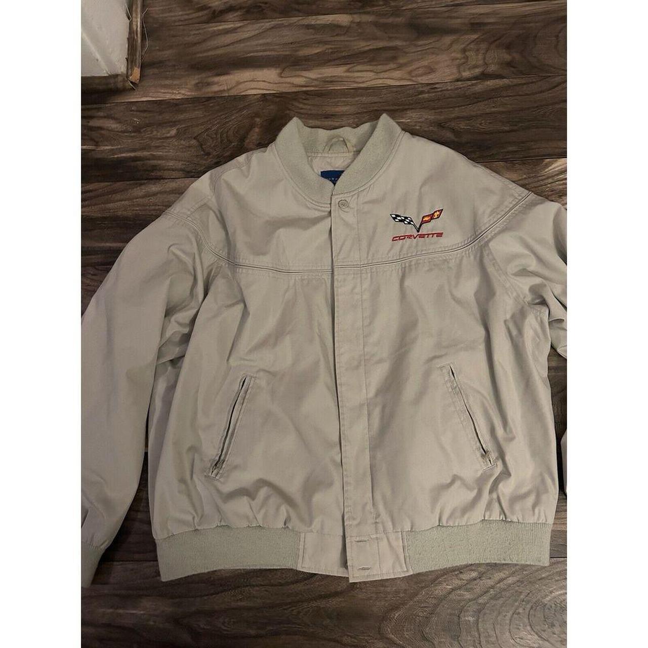 Vintage 90s Chevy Corvette Windbreaker Jacket Size... - Depop