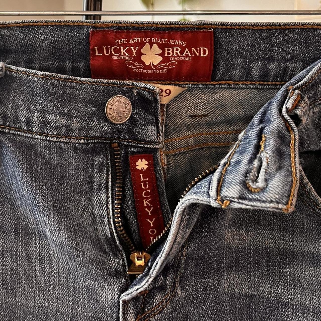 Lucky Brand “Lucky you” Sofia Straight blue jeans.... - Depop
