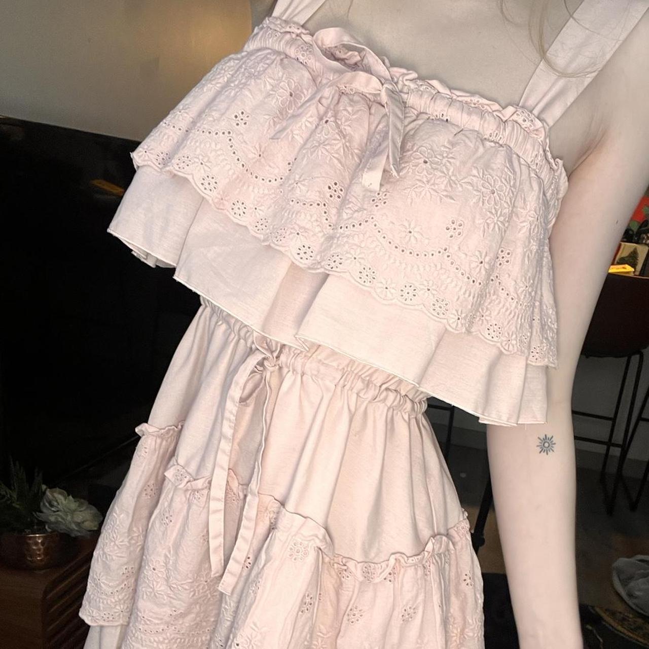 Japanese brand LIZ LISA Pink layered dress 🪷 Size-... - Depop