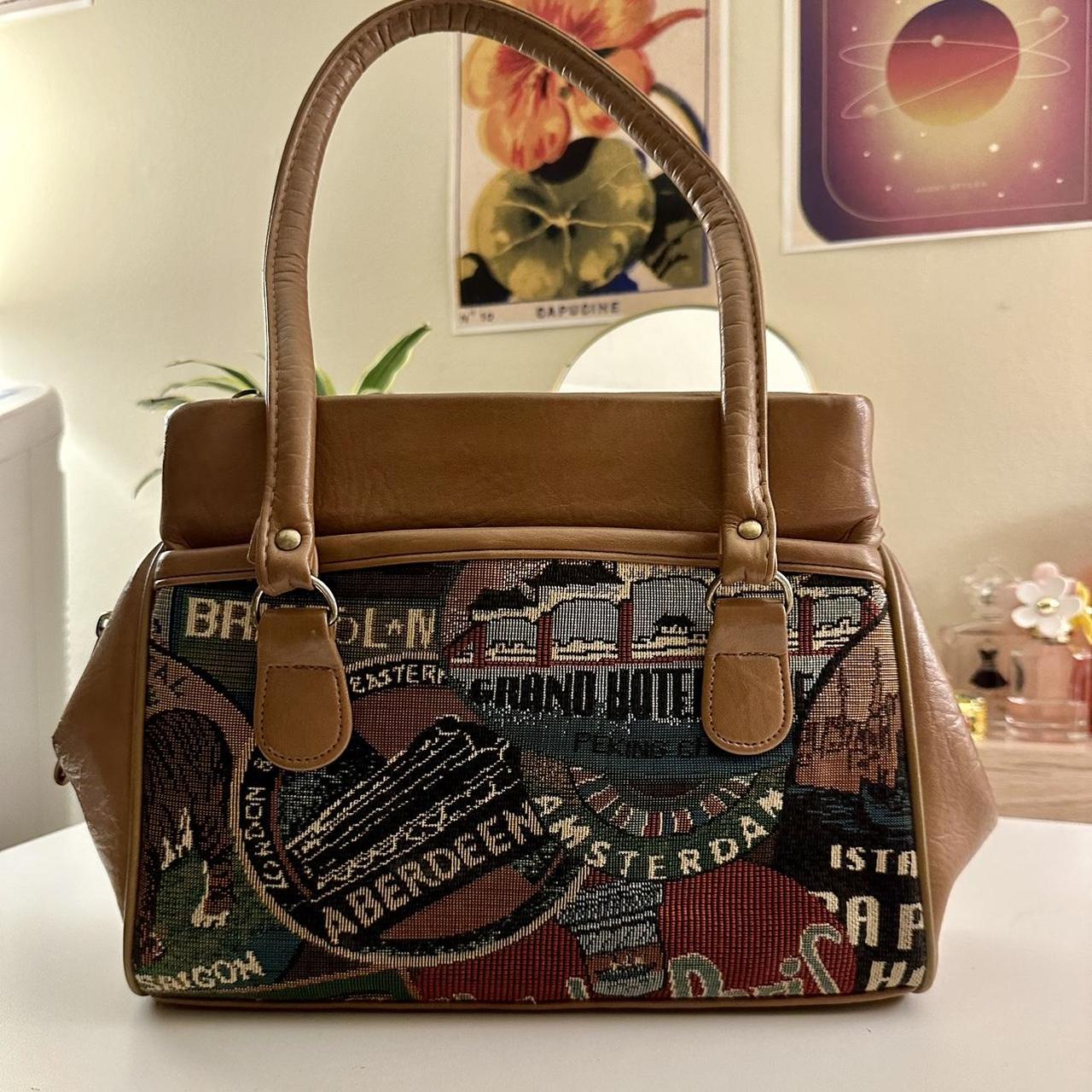 vintage around the world bag #vintage #purse #bags... - Depop