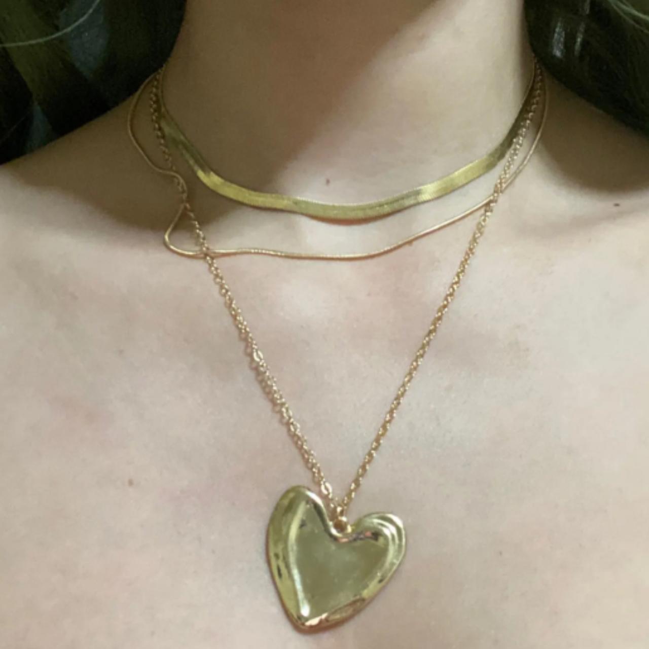 Trendy Multi-Layer Disc Pendant Necklaces - Depop