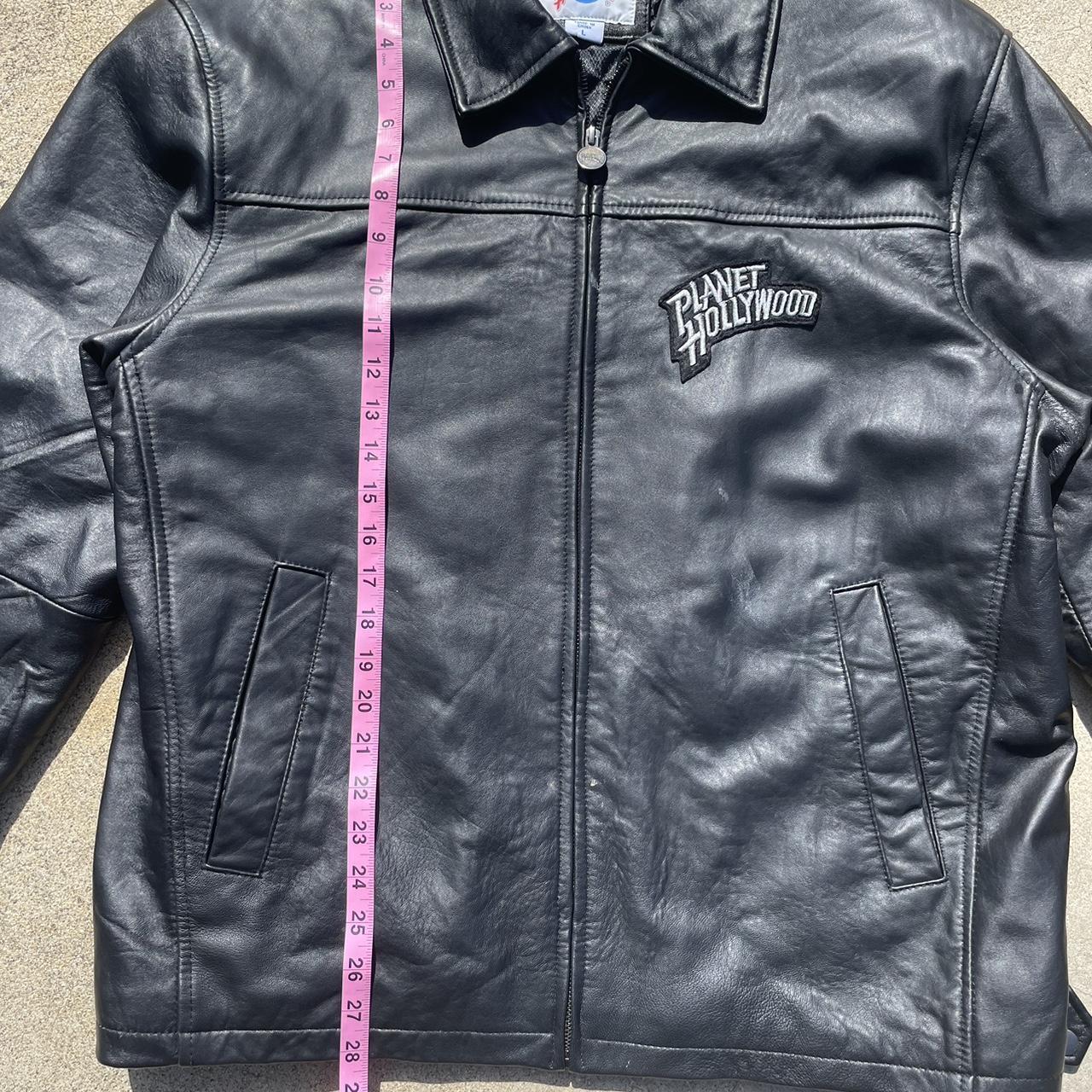 Planet Hollywood Leather Jacket Size: Men’s Large... | Depop