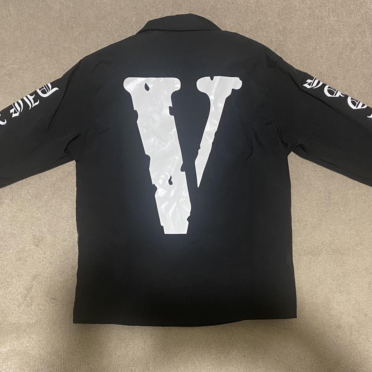 Vlone black jacket over shirt never worn size S but... - Depop