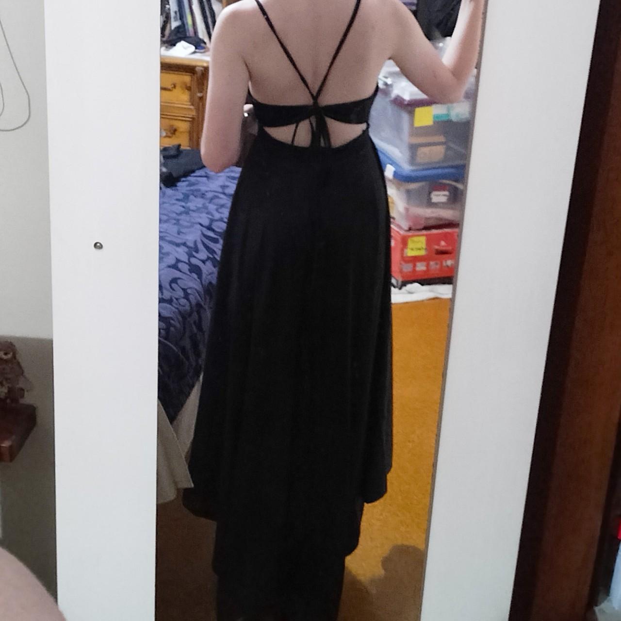 Dolly Express Size 12 Black wrap dress with... - Depop