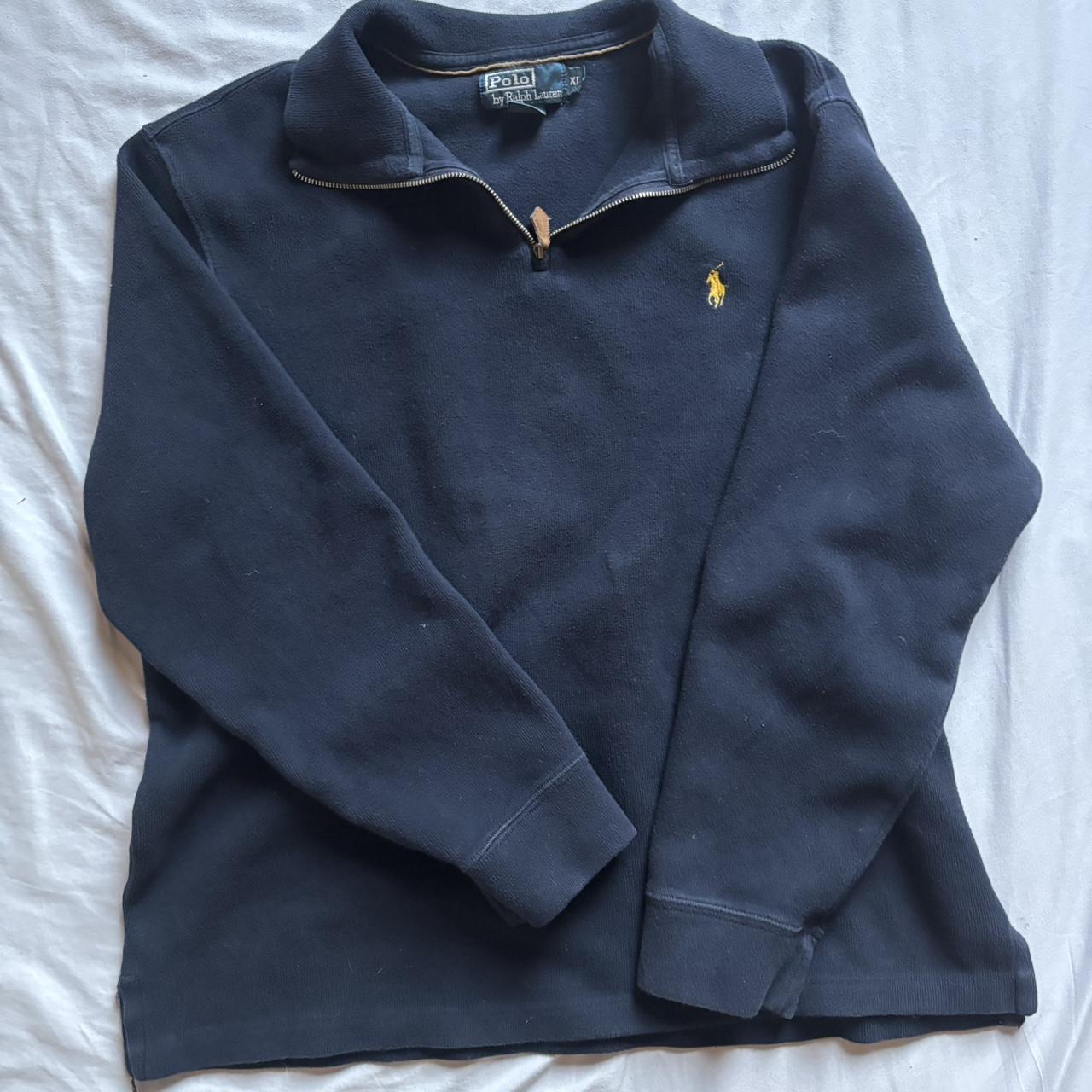 Navy Ralph Lauren Half Zip-up - Depop