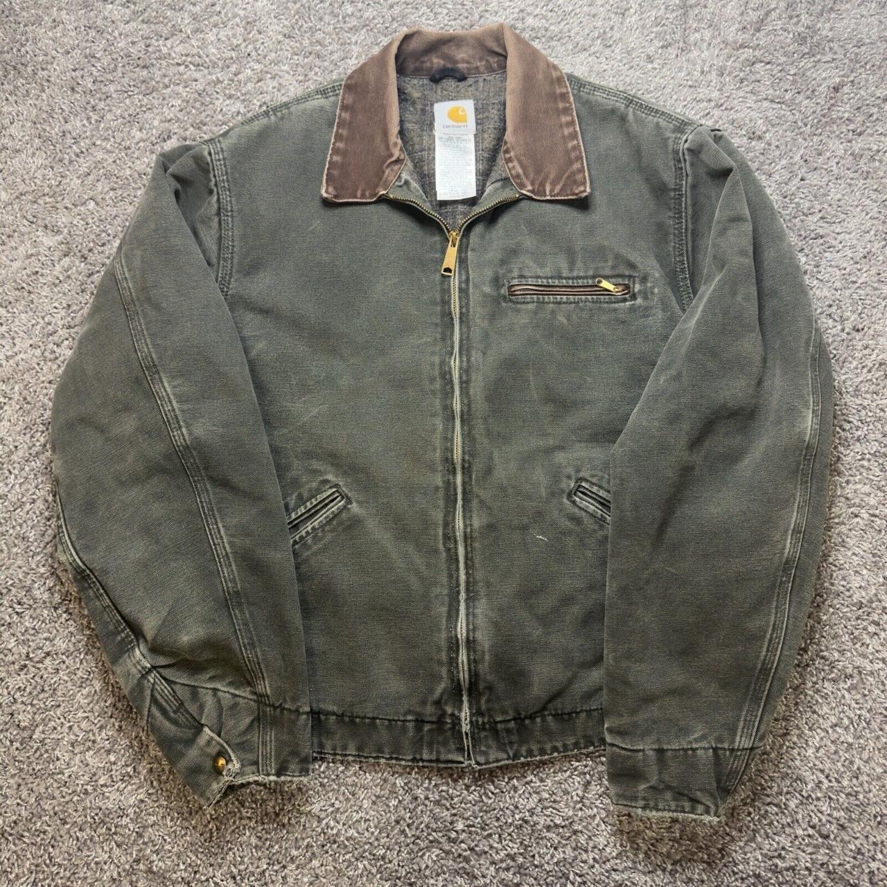 Vintage J97 MOSS Detroit Carhartt Jacket Size Large - Depop