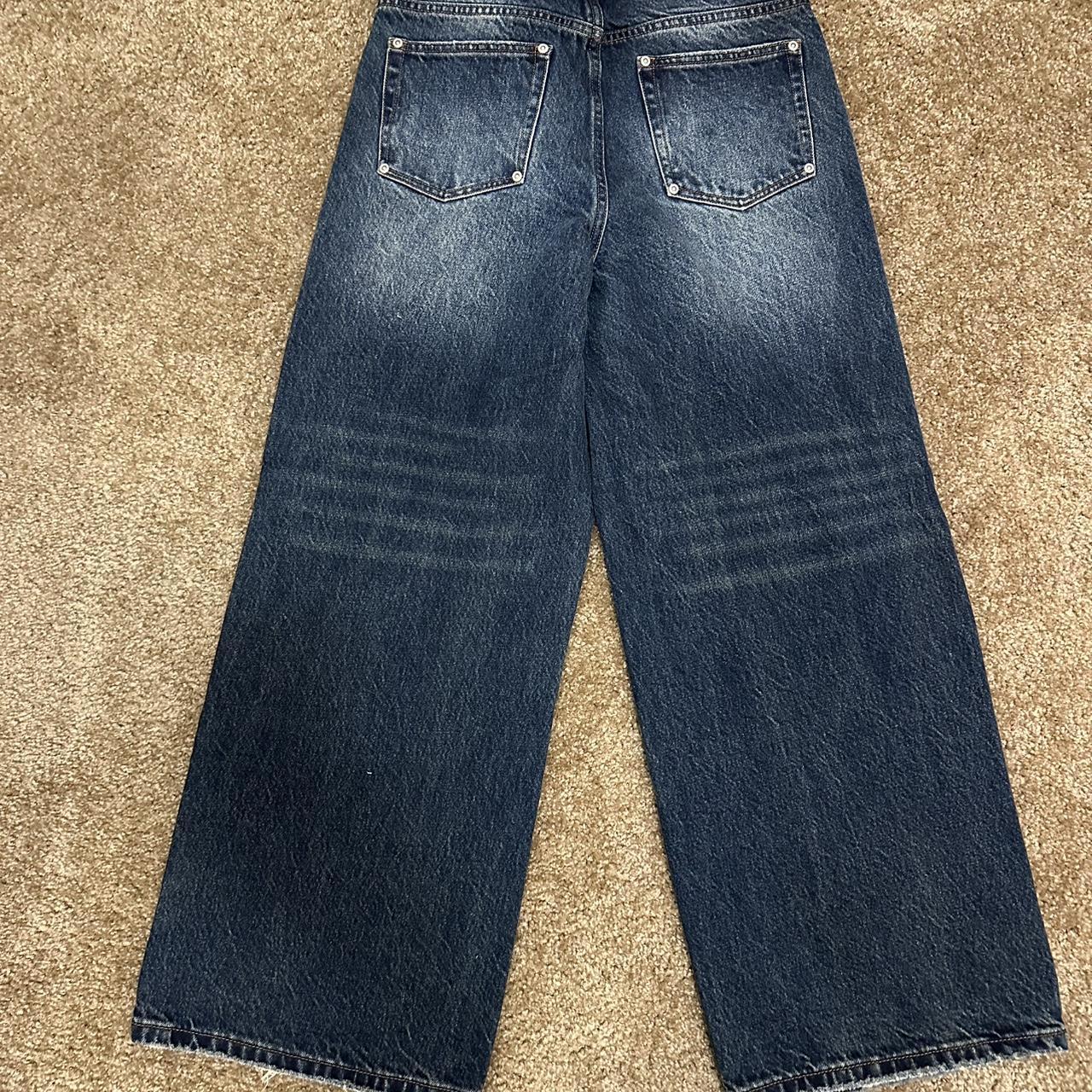 Non-Foya washed indigo raw denim jeans 15 oz Brand... | Depop