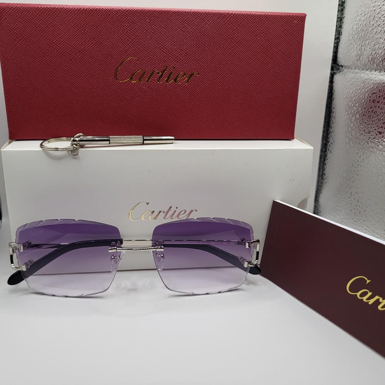 Cartier Glasses Rimless New with White Gift... - Depop