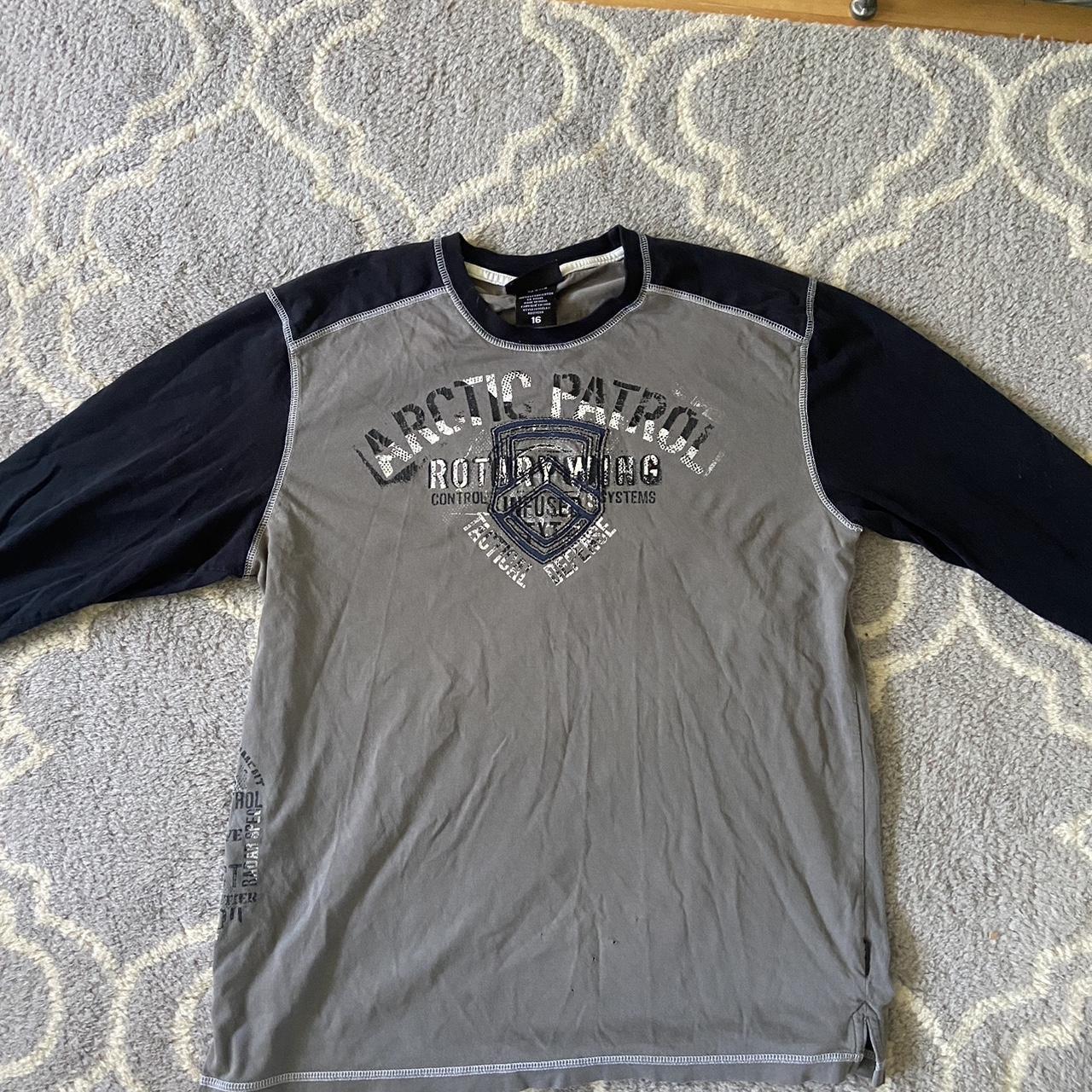 cool y2k long sleeve shirt, really cool designs,... - Depop