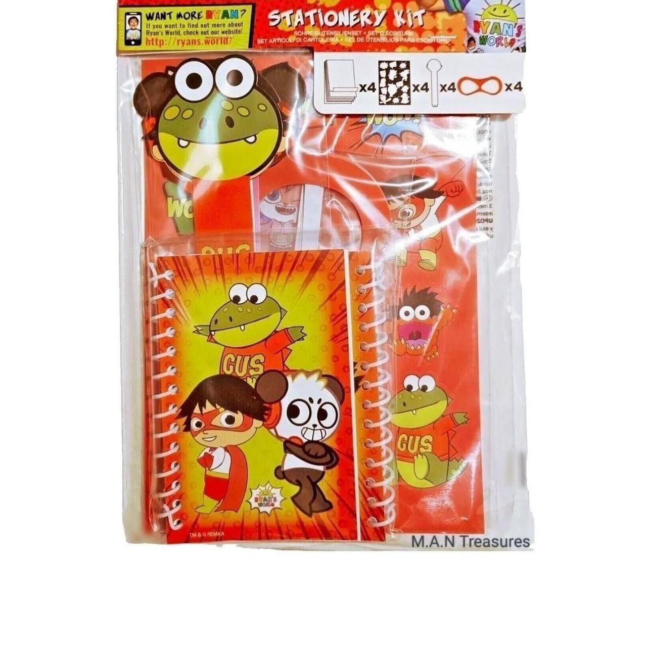 Ryan's World Stationery kit 4 x Notepad 4 x Sticker... - Depop